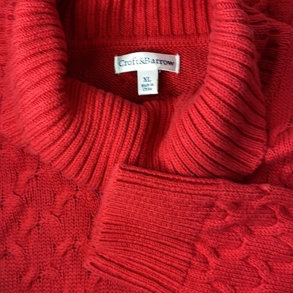 croft & barrow | Sweaters | Croft Barrow Cable Knit Turtleneck Sweater ...